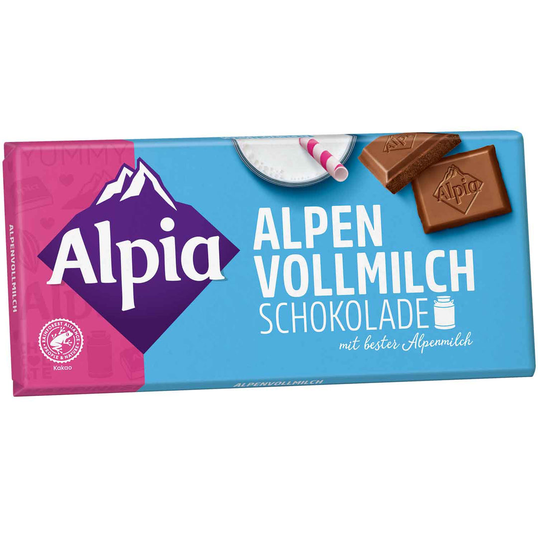 Alpia Alpenvollmilch Schokolade 100g – Prime-Store